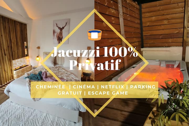 Le Chalet Champenois | Jacuzzi | Cinéma Netflix - Troyes