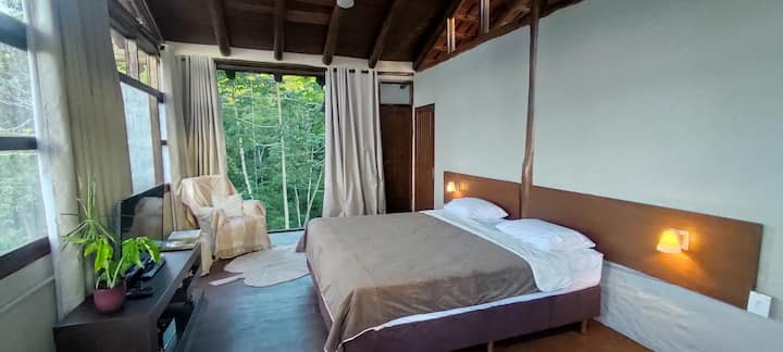 Casa De Vidro Com Vista Panorâmica Mar E Floresta - Ilhabela