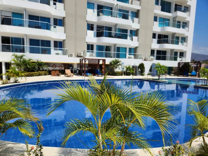 Apartamento En Edificio Aragoa- Gaira, Santa Marta - コロンビー サンタ・マルタ