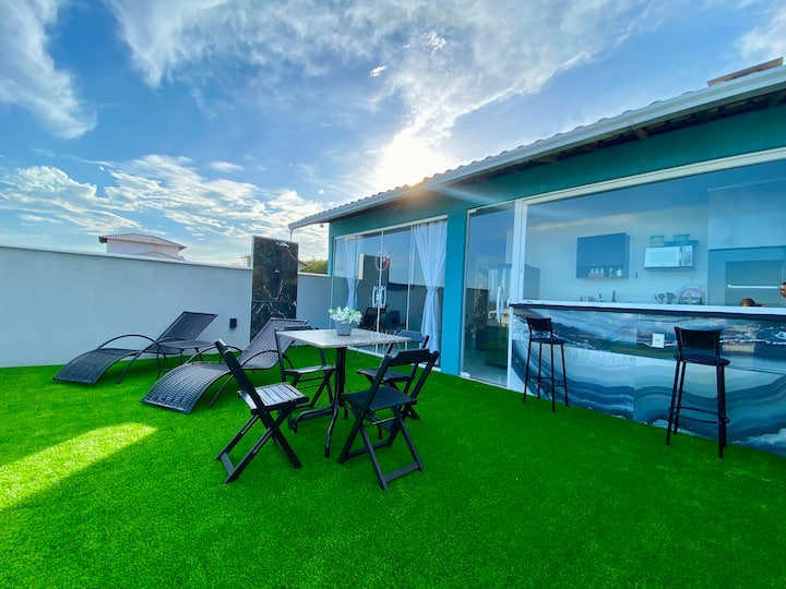 Flat Alto Costazul Com Vista Para O Mar. - Rio das Ostras