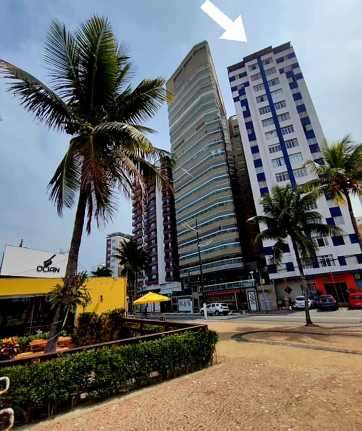 Ap Pé Na Areia Uni 2 Praia Grande Ocian/vista Mar. - Praia Grande