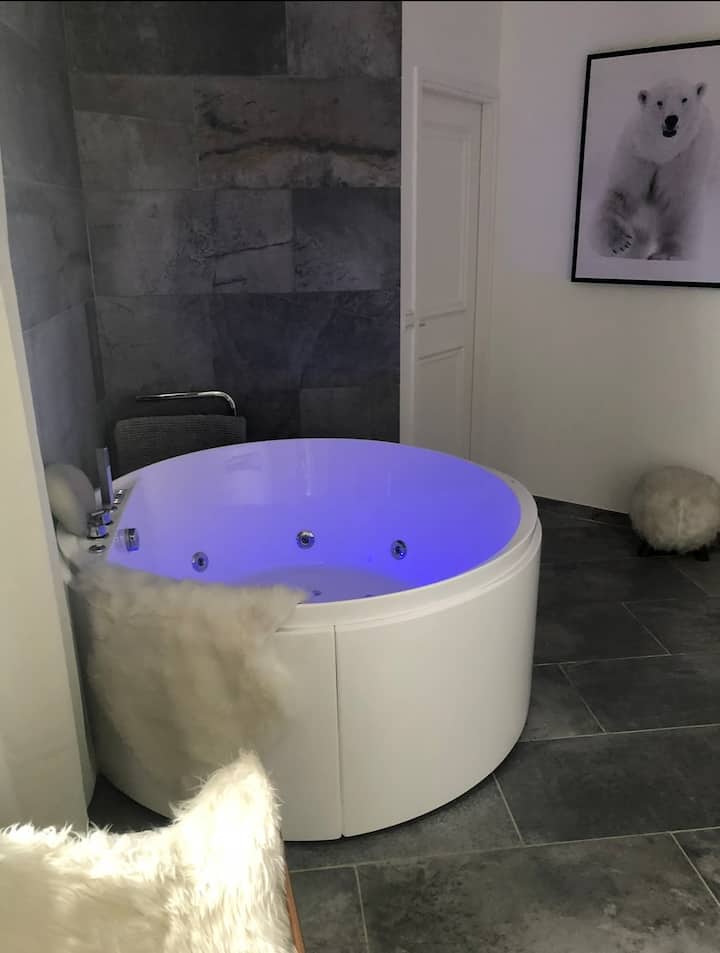 Private Room - Chambre Avec Jacuzzi Privé - Albertville