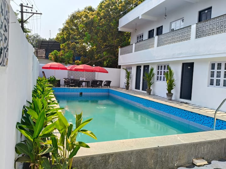 Entire 6br|boutique Guesthouse|beachrd|breakfast - Goa
