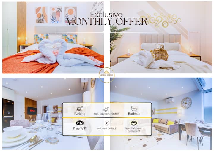 Luxury 2bed|monthlydiscount|leisure|wifi|garden - Croydon