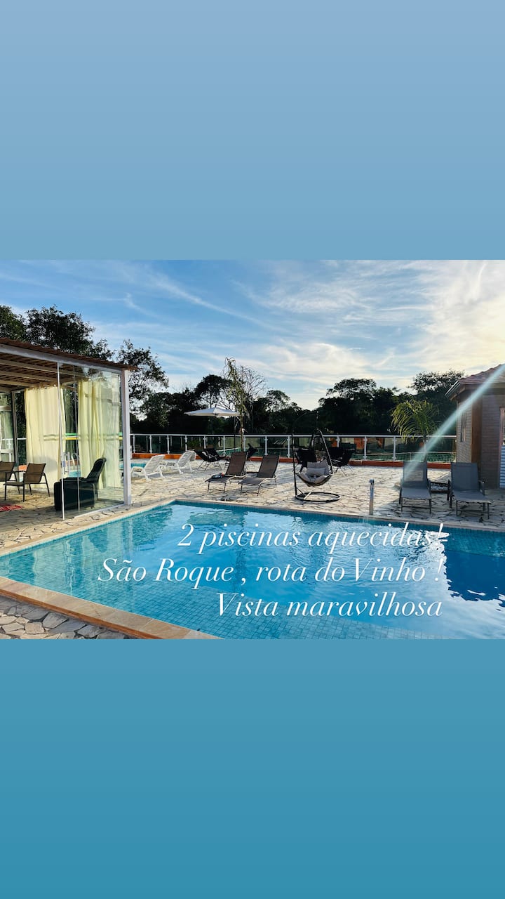 Espaço R&r- 2 
6 Suítes 22camas, 2 Piscinas Aqueci - Ibiúna
