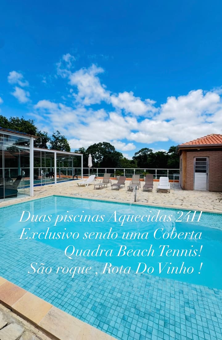 Espaço R&r- 2 
6 Suítes 22camas, 2 Piscinas Aqueci - Ibiúna