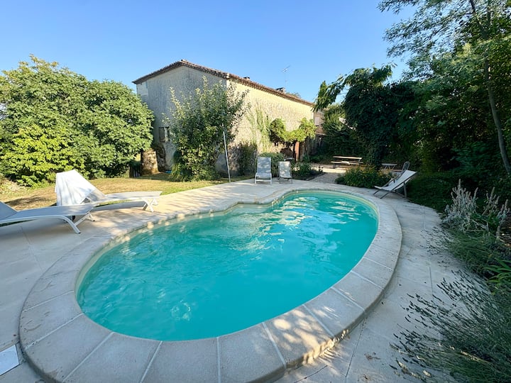 Rustic House With Pool In Countryside - Roquebrune