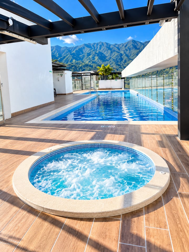 Apartment On The Golden Mile + A/c Room, Living Room + Pool - Ibagué