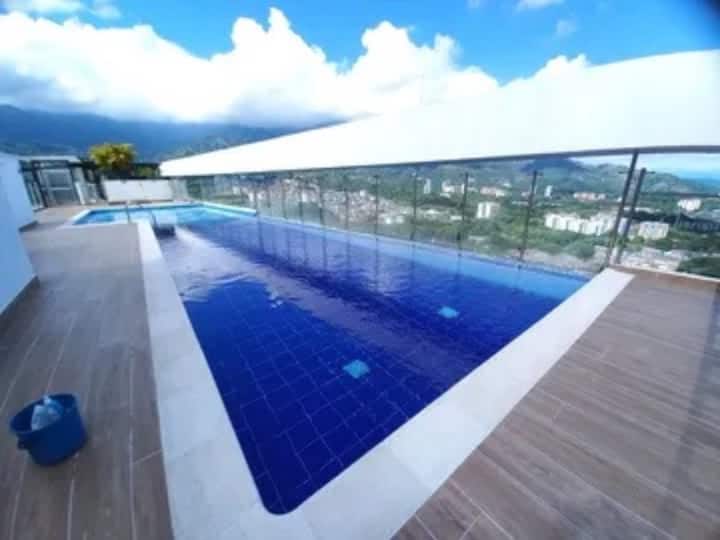Apto En La Milla De Oro+a/c Habitación, Sala +Pool - Ibagué