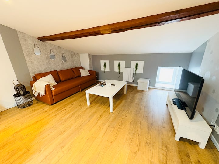 T2 Cosy Indépendant/2 Lits/netflix/terrasse - Castres