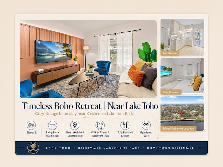 Super Boho @ Lake Toho | Fishing | Park | - Kissimmee, FL