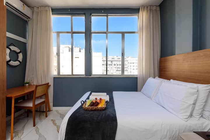 Blue & Quiet Copacabana W/ Ac | 5 Min Beach - Copacabana