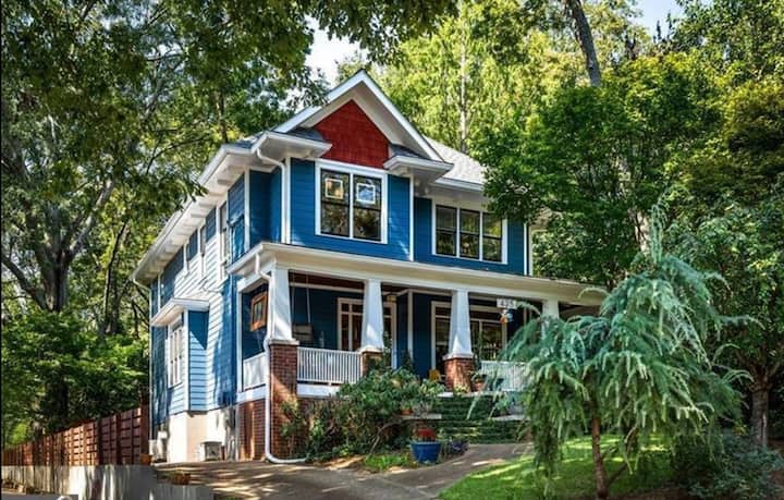Eav Stained Glass Craftsman With Outdoor Oasis - Atlanta