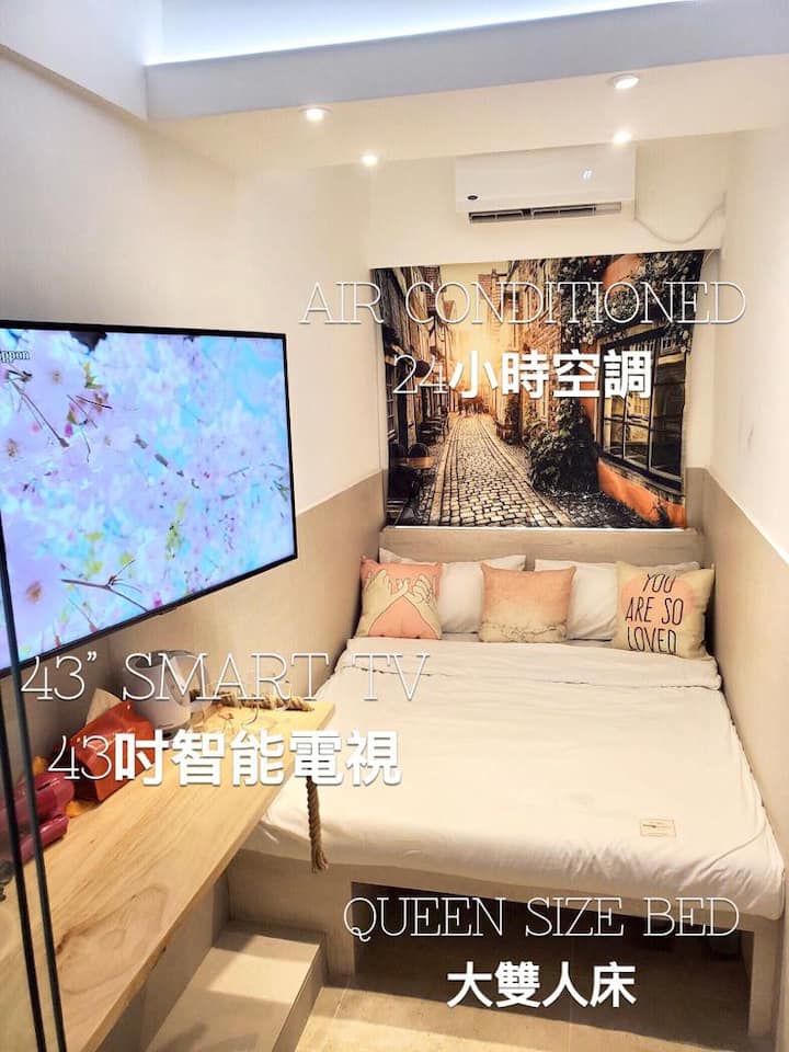 3*tst Mtr 1 Min Double Bedroom - Hong Kong