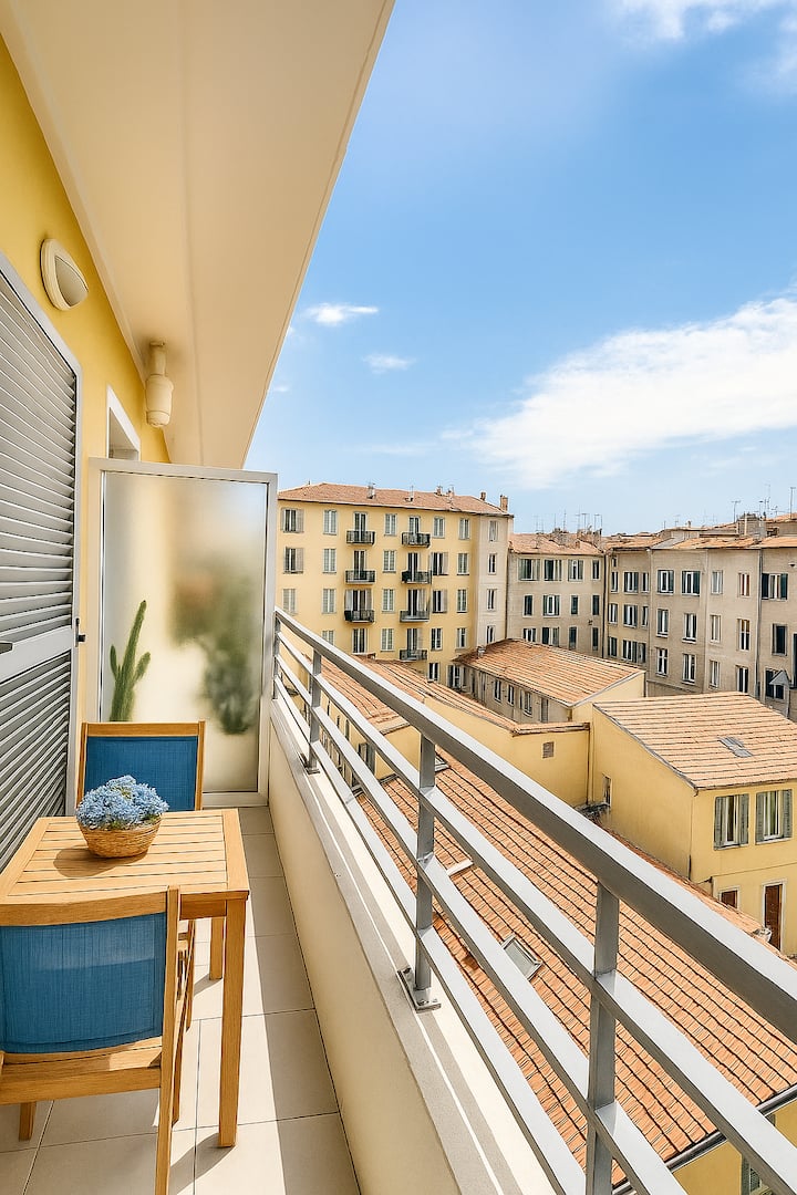Studio Lumineux & Moderne, Balcon – Port De Nice - Nice