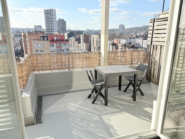 Vue Magnifique Penthouse Terrasse / Garage Privé - Luik