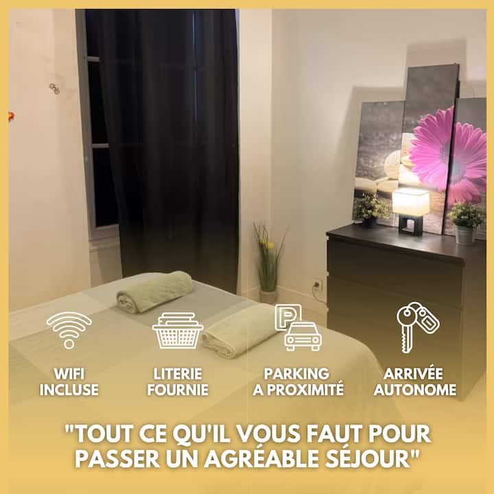 Spacious Flat, 8 People, 5 Beds - Roissy-en-France