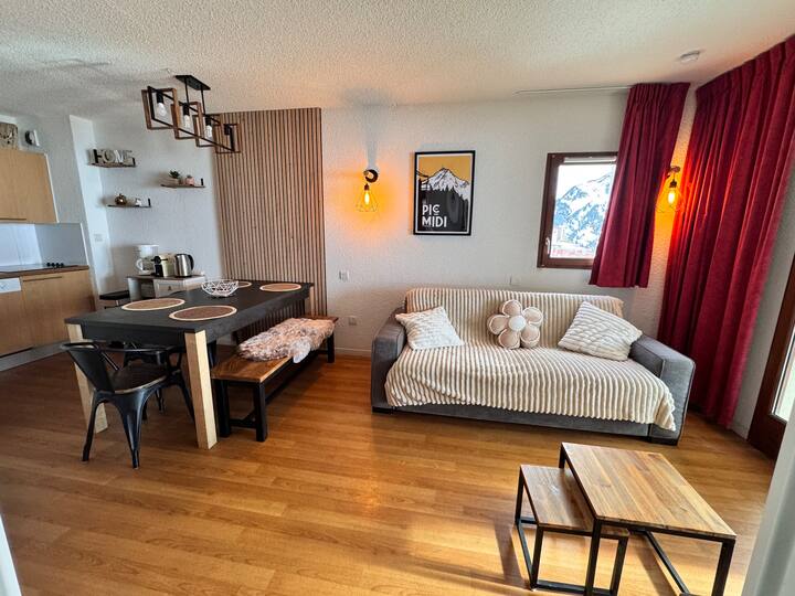 Appart La Mongie 4/5pers/terrasse/piscine/parking - Barèges