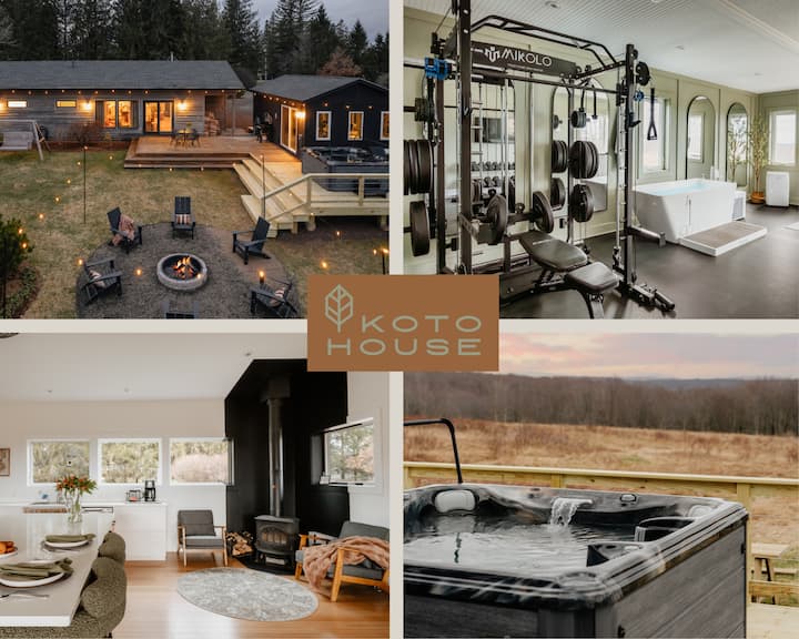 Wellness Retreat W/ Hot Tub, Gym, Cold Plunge - Livingston Manor, NY