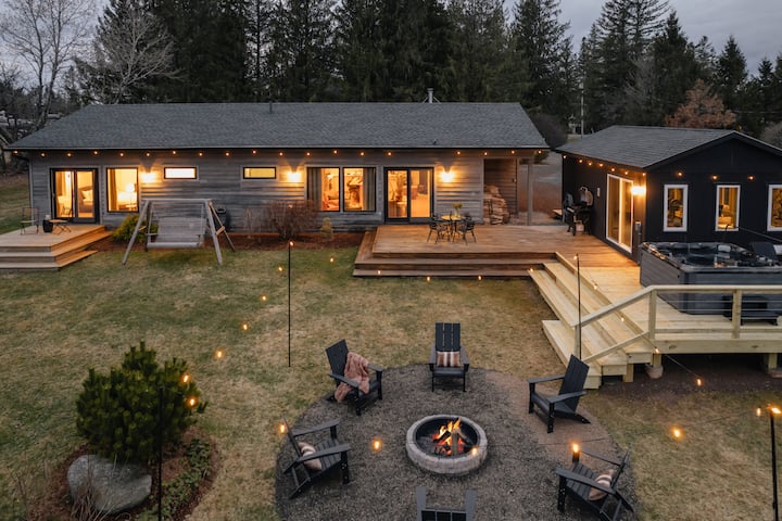 Retreat W/ Hot Tub, Gym, Cold Plunge, Office - Livingston Manor, NY