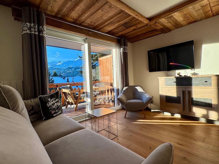 Crans-montana, Appartement Avec Vue Sur Montagnes - Anzère