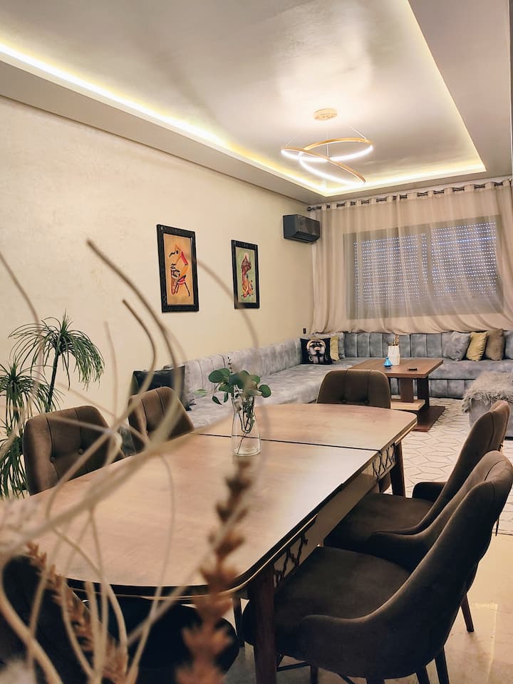 Bel Appartement (Fibre & Piscine & Parking) - Marrakech