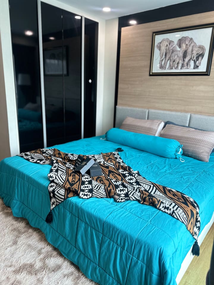 Dusit Grand1/ห้องพักวิวสระน้ำ ชั้น7 อุปกรณ์ครบครัน - Pattaya