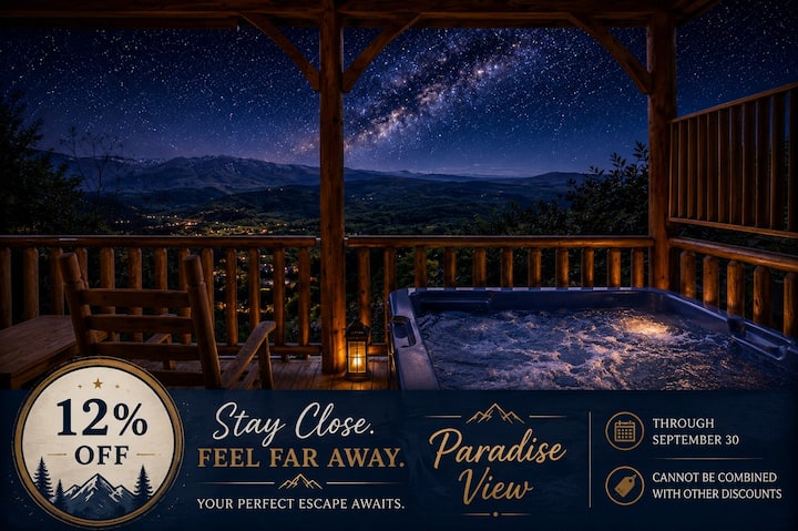 Paradise View: Epic Views, Hot Tub & Resort Pool - Sevierville, TN