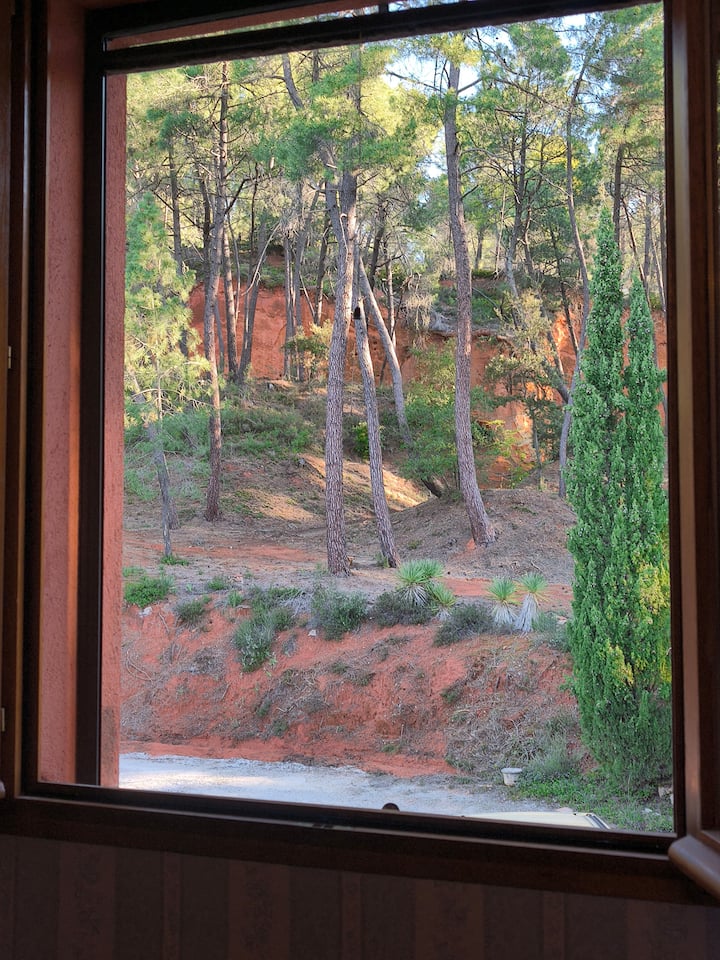 Grande Chambre Avec Sdb Et P.dej.cœur Des Ocres - Roussillon