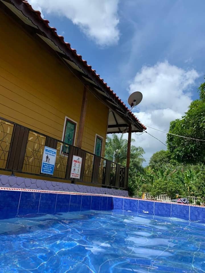 Challet Vip Firdaus Private Pool - Sungai Besar