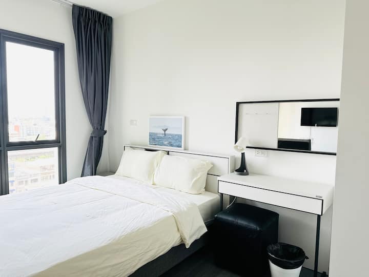 可住三人/大床加小床/健身房泳池/近Iconsiam - Bangkok