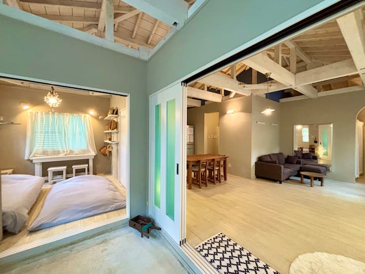 石垣島有数の絶景ビーチまで徒歩2分！満天の星空、バーベキュー、ピクニックも楽しめる！6名様宿泊可 - İshigaki