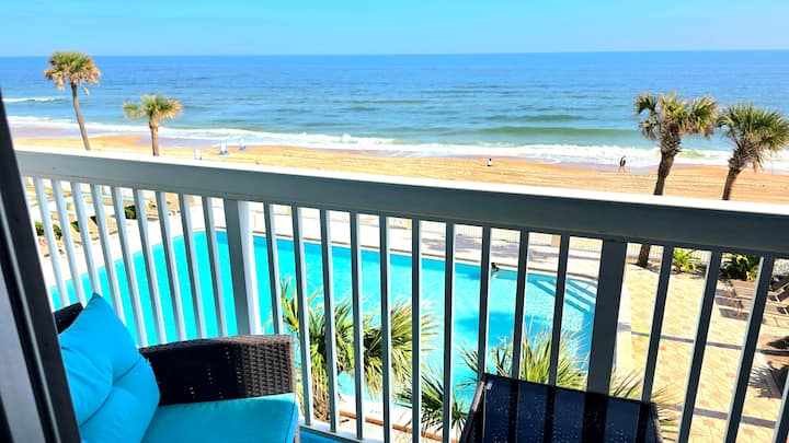 Open Pool Lovely Oceanfrontstudio W/privatebalcony - Daytona Beach, FL