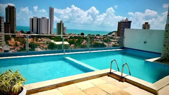 Flat Com Piscina E Churrasqueira Na Cobertura - Natal