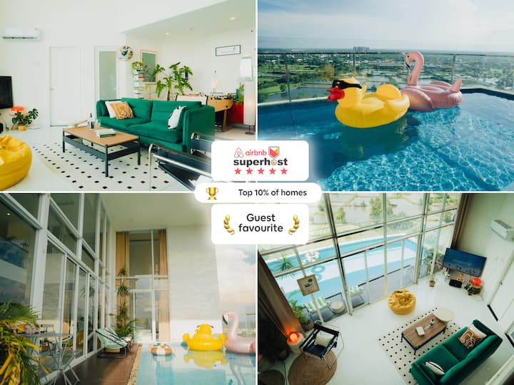 Full Duplex Apartment - Private Pool On Balcony - Vietnam