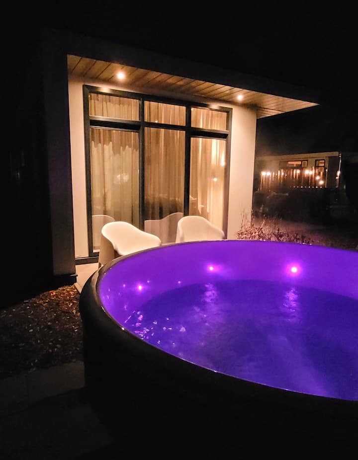 Luxe 4p Wellness Chalet Met Hottub En Opgiet Sauna - Netherlands