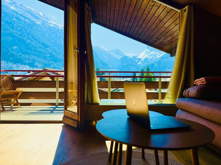 Amazing River And Mountain View Apartment - Kandersteg