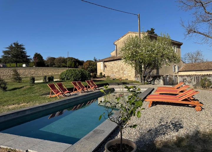 Mas Familial - Piscine - 18 Personnes - Montélimar