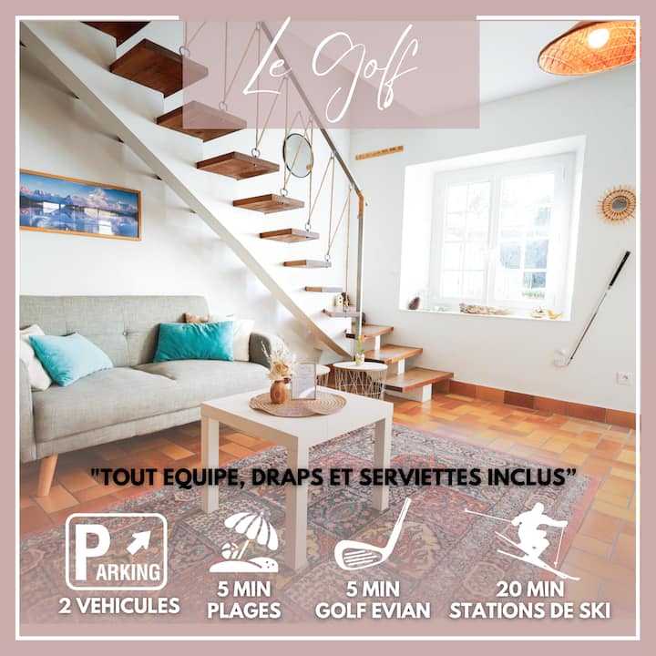 Le Golf - 2 Stations De Ski à 20 Min - Parking - Thonon-les-Bains