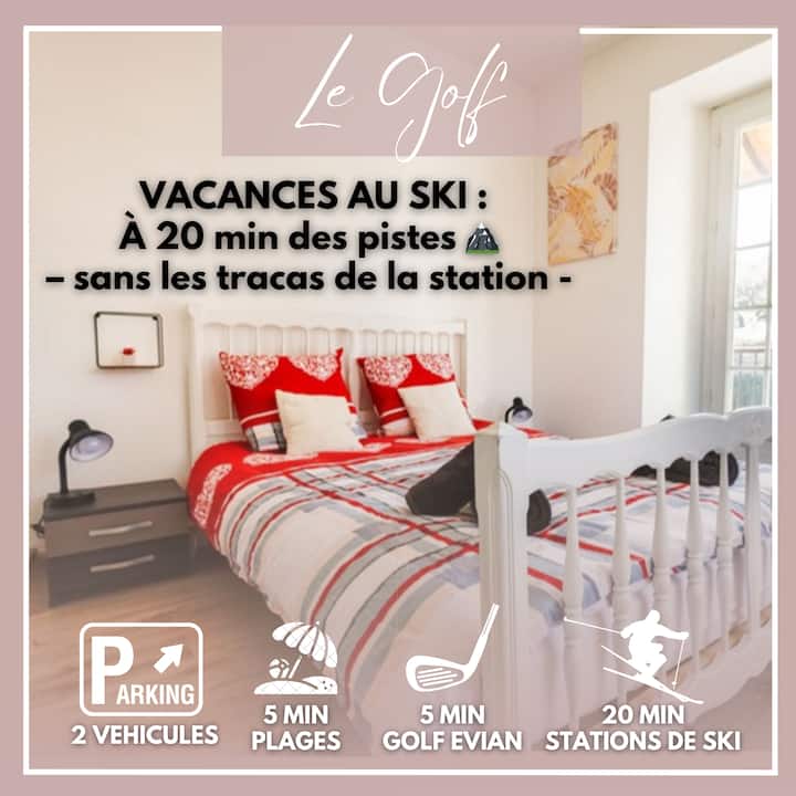 Le Golf - 2 Stations De Ski à 20 Min - Parking - Thonon-les-Bains