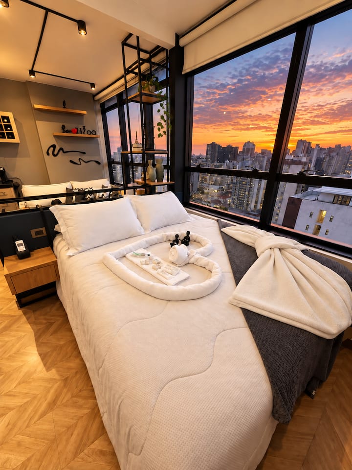 Incredible View 23rd Floor + 65" Tv Heated Pool - Curitiba