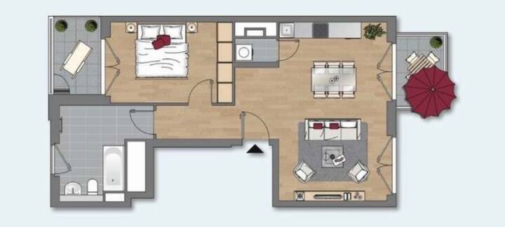Beautiful Spree Side Apartment - Berlin Tegel Airport (TXL)