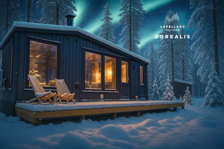 Borealis Village 1|view|sauna|fireplace|ylläs 5min -