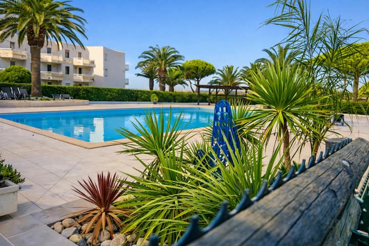 Studio - Accès Privé Plage - Piscine - Wifi - Saint-Cyprien