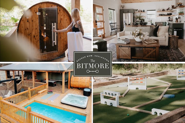 Design-your-own Mini Golf + Pool, Sauna, Spa Area - Broken Bow, OK