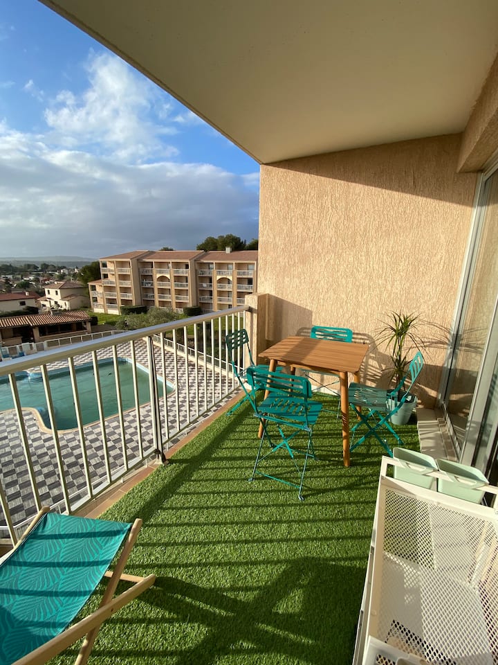 L’émeraude , Piscine , Climatisée , Belle Vue - Balaruc-le-Vieux