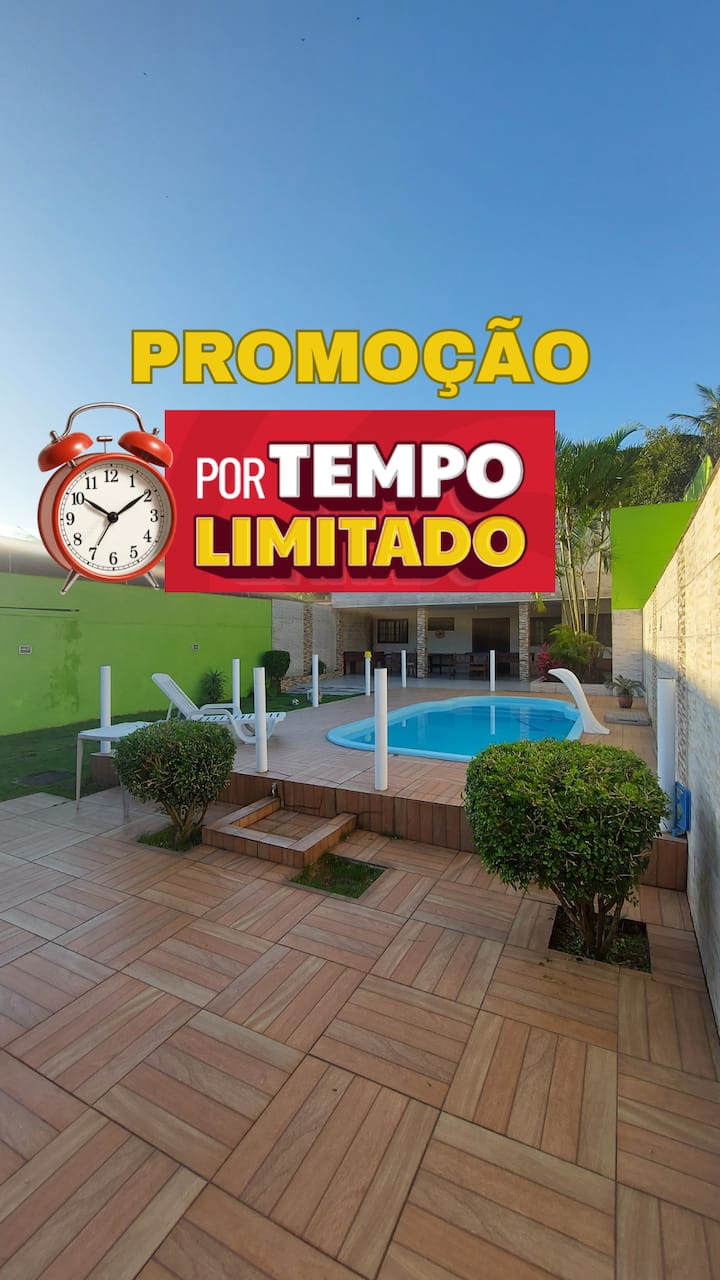Casa Com Piscina à 5min Da Praia - Santos