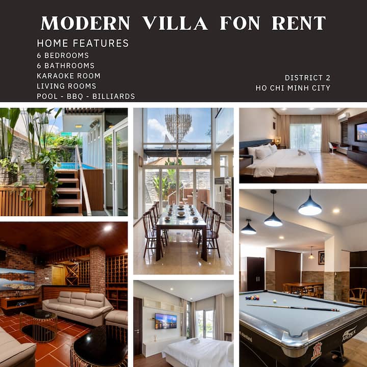 The Gardenia Villa-6br. Karaoke,billiards,pool,bbq - Ho Chi Minh City