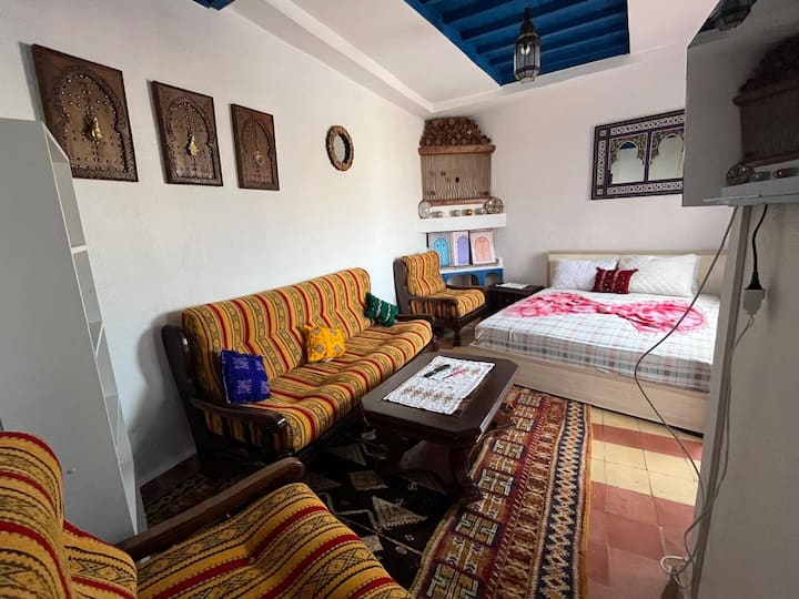 Kasbah Oudayas, Maison Traditionnelle Ensoleillé - Rabat