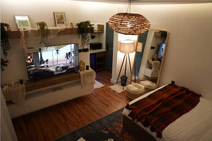 استديو بدخول ذاتي مع بلكونه خارجية - Riyadh